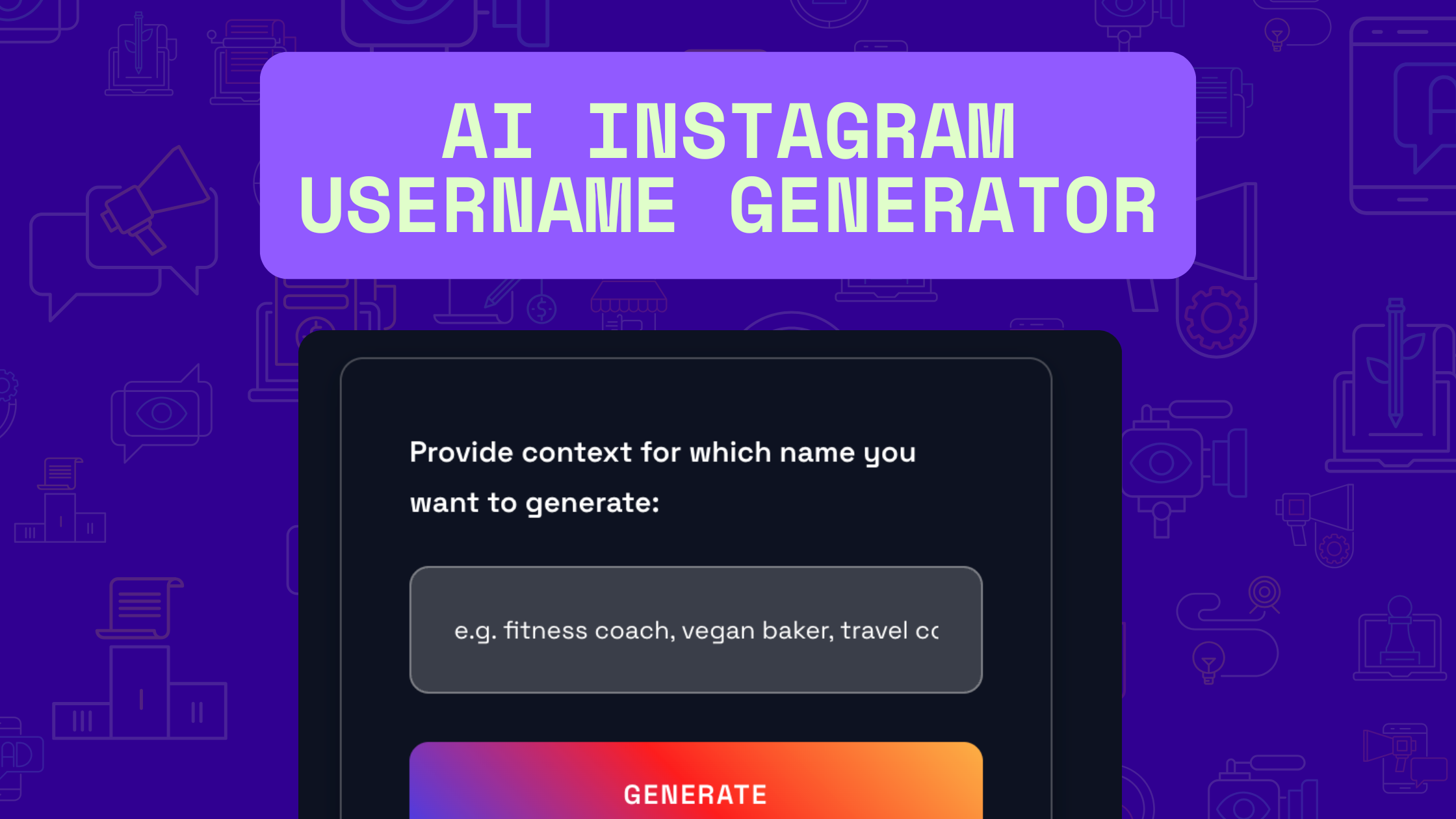Free AI Instagram Username Generator | Copyrocket