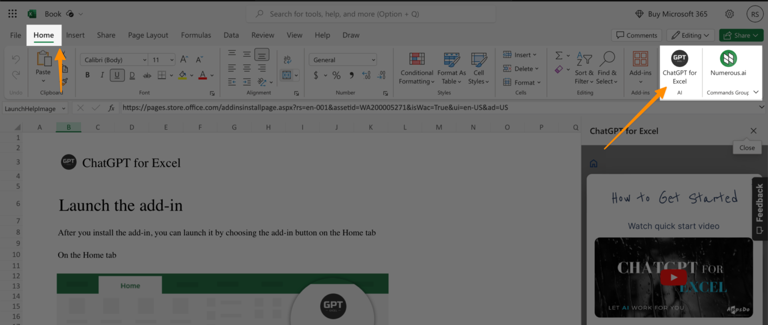 How to Add ChatGPT to Excel (2 Simple Steps)