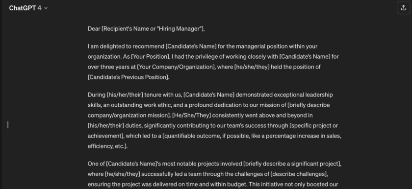 How to use AI to write a letter of recommendation (2 Free Methods)