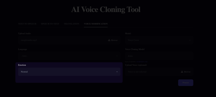 AI Voice Cloning Tool